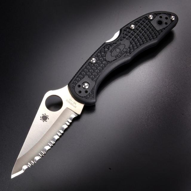 スパイダルコ 折りたたみナイフ デリカ4 VG-10 波刃[sc16414]