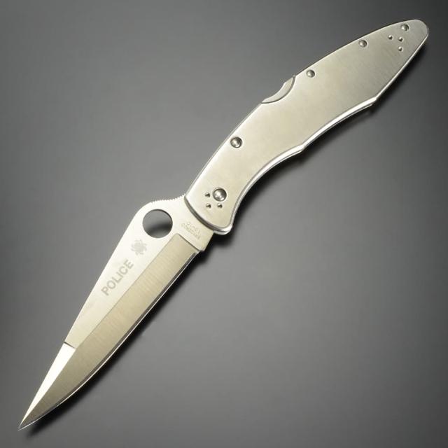 スパイダルコ 折りたたみナイフ POLICE ポリス 直刃 C07[sc16490]