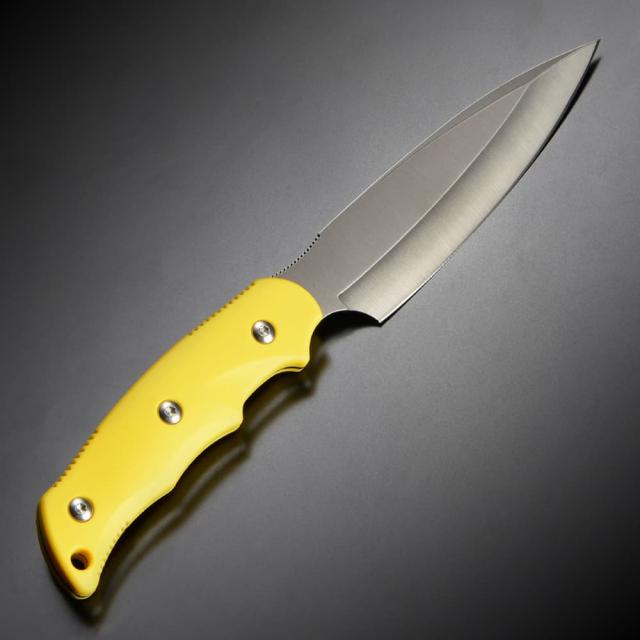 G・SAKAI アウトドアナイフ NEWサビナイフ3 直刃 イエロー[gssabi3ys