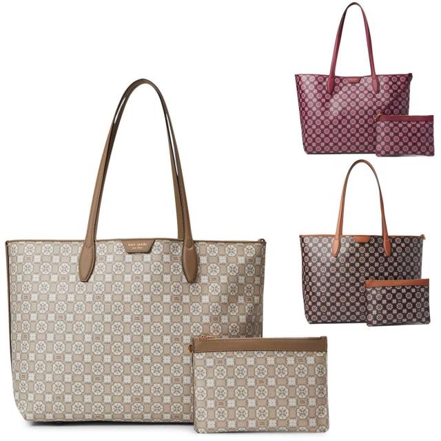 送料無料 ケイトスペード トートバッグ レディース キャンバス ブランド ポーチ付き ショルダー 自立 a4 Kate Spade