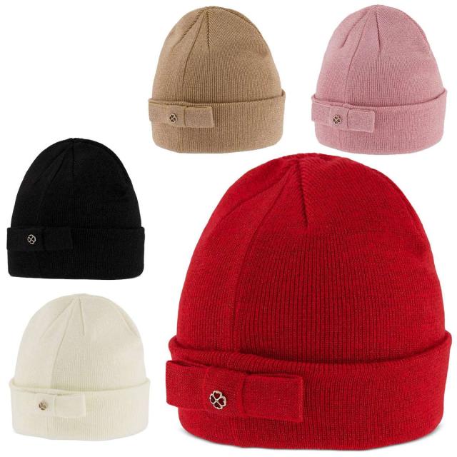 送料無料 ケイトスペード ニット帽  レディース ブランド ニットキャップ ボリューム ふわふわ ニット帽子 プレゼント Kate Spade