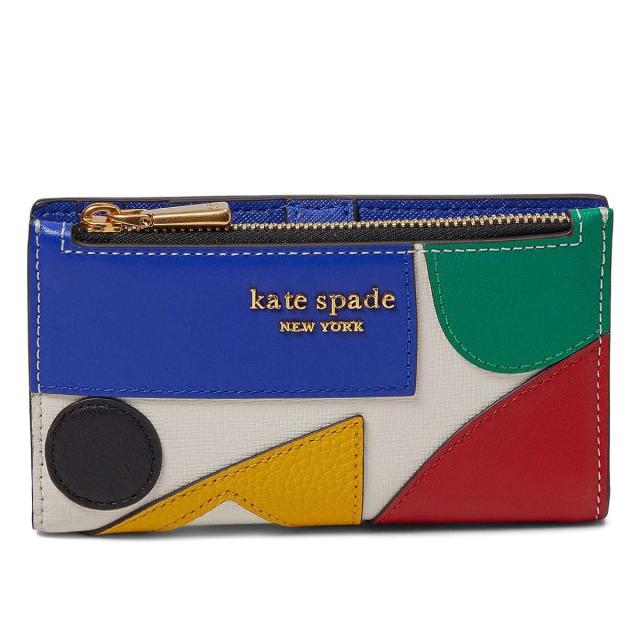 送料無料 ケイトスペード 財布 レディース 二つ折り ブランド シンプル ファスナー  小銭入れ 薄型 kate spade new york