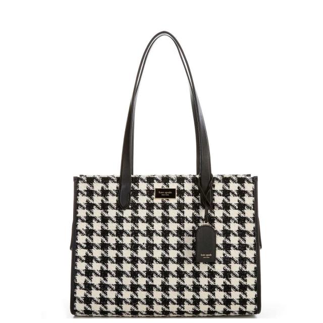 ケイトスペード トートバッグ レディース ブランド ツイード 軽量 大きめ ファスナー付き かわいい Kate Spade New York