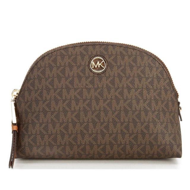 送料無料 マイケルコース 化粧ポーチ コスメポーチ 小物入れ バックインバッグ ブランド レディース オシャレ 革 Michael Kors