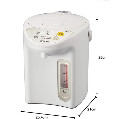 タイガー魔法瓶 TIGER マイコン電気ポット 保温機 マー 2.2L アーバンホワイト PDR-G220-WU