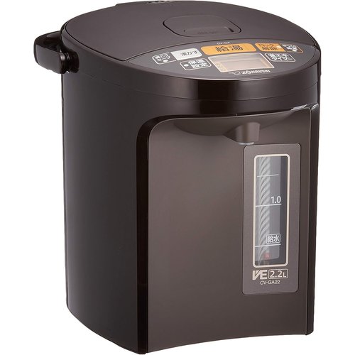 象印マホービン 電気ポット 2.2L 優湯生 省エネタ ほうびん 5段階温度設定 ブラウン CV-GA22-TA