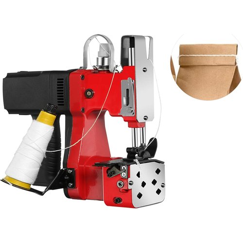 ポータブル袋縫ミシン ミシンシール機 ハンドミシン 封 フトバッグ・紙袋に適用 事務用／ビジネス用 赤 110V