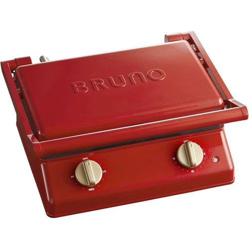 BRUNO ブルーノ ホットサンド グリルサンドメーカ わいい プレート取りはずし可 レッド BOE084-RD