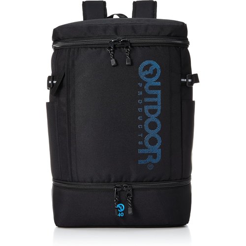 アウトドアプロダクツ リュック 大容量 2層式 可変プリント オーロラプリント ドットロゴ メンズ