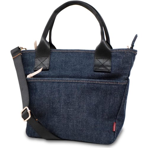 ニードネットワーク ショルダーバッグ トート型ショルダー 岡山デニム 肩掛けバッグ 斜めがけ インディゴブルー