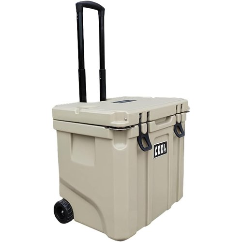 クーラーボックス 35L 37QT ／ ベージュ／キャ 保存 アウトドア 冬キャンプ 釣り 凍結防止 災害 防災