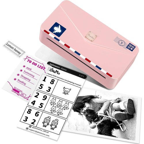 Pmo M04AS モバイルプリンター 感熱式 フトに最適です 110mm透明感熱紙1巻付属 日本語対応