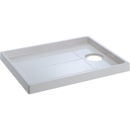 SANEI サンエイ 洗濯機パン 外寸640mm×80 50kg アイボリーホワイト 点検口付 H541-800