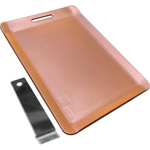 ソロキャンプ キャンプ用品 純銅製焼肉プレート B6サ ズ 約W182？×H128？ ／厚さ 3？ リフター付き