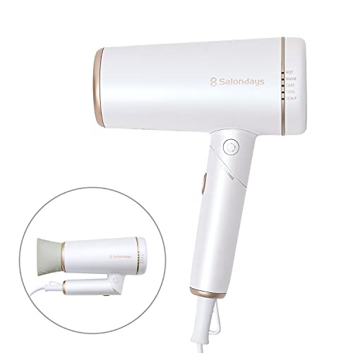 ワンダム 美髪ドライ プラズマケア ヘアドライヤー SHD-501F 軽量 コンパクト Wコートイオン 静電気抑制 BiB赤外線 温風冷風自動切り替え 海外可