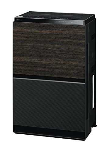 パナソニック 加湿 空気清浄機 ナノイーX 48兆 エコナビ搭載 手ごわい花粉を抑制し、パワフルに吸引 ~40畳 木目調 F-VXV90-TM