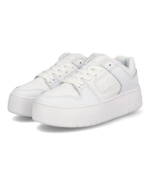 DC SHOES ディーシーシューズ WS MANTECA 4 PLATFORM レディーススニーカー 厚底(ウィメンズマンテカ4プラットフォーム) DW241002 WW0 ホワイト/ホワイト