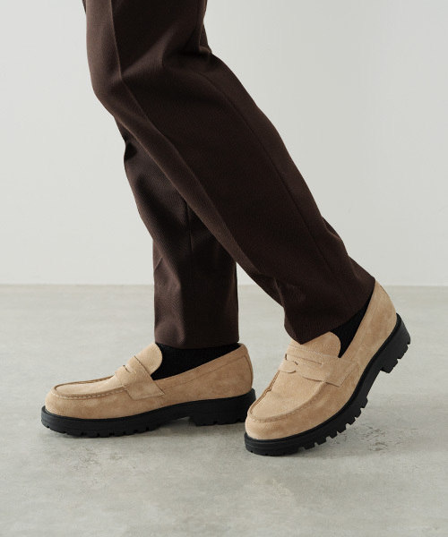 PATRICK COX パトリックコックス メンズ 本革トラッドカジュアルシューズ【幅広3E】ローファー 486171 ベージュ