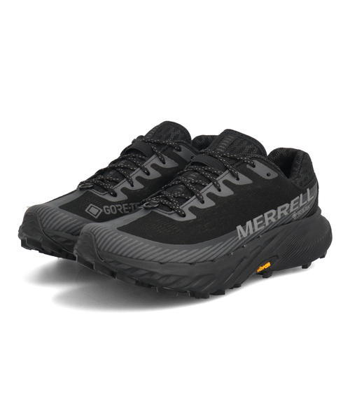 MERRELL メレル AGILITY PEAK 5 GORE-TEX【防水透湿】レディーススニーカー アウトドアシューズ(アジリティーピーク5ゴアテックス) J067790 ブラック/ブラック