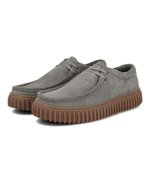 Clarks クラークス TORHILL LO メンズシューズ 厚底 ワラビー(トーヒルロー) 26180121 グレースエード