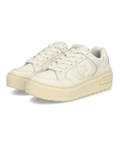 converse コンバース WEAPON PLTS FS OX レディーススニーカー 厚底(ウエポンPLTSFSOX) 34202170 オフホワイト