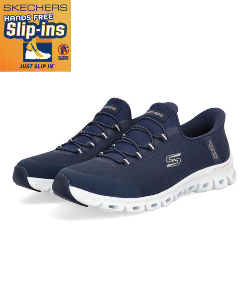 SKECHERS スケッチャーズ SLIP-INS スリップインズ GLIDE-STEP-PURSUIT【超軽量】レディーススニーカー(グライドステップ) 104547 NVY ネイビー