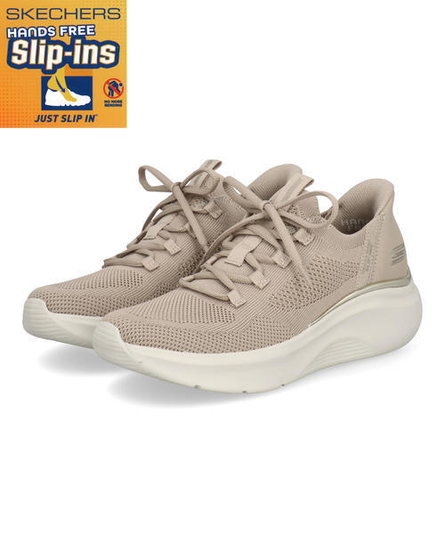 SKECHERS スケッチャーズ SLIP-INS スリップインズ BOBS SPORT B LOVE-TRUE DELIGHT レディーススニーカー 厚底(ボブススポートBラブ) 117617 トープ