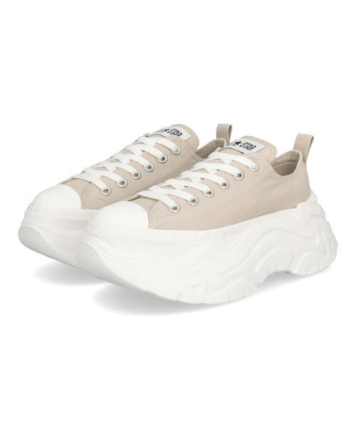 converse コンバース ALL STAR CITYHIKE OX レディーススニーカー ローカット 厚底(オールスターシティハイクOX) 31315881 ライトベージュ