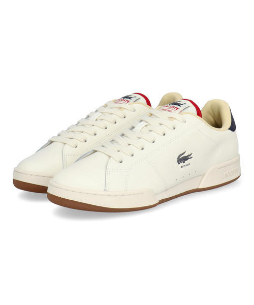 LACOSTE ラコステ CARNABY CUP 225 3 SMA メンズレザースニーカー(カーナビーカップ2253SMA) 50SMA0052 40F オフホワイト/ガム