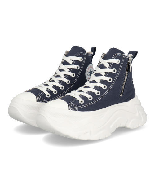 converse コンバース ALL STAR CITYHIKE Z HI レディーススニーカー ハイカット 厚底 ジッパー(オールスターシティハイクZHI) 31315901 ダークネイビー