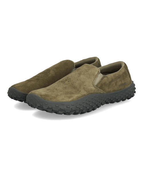 MERRELL メレル WRAPT SLIP ON【本革/軽量】メンズシューズ アウトドアスニーカー スリッポン(ラプトスリップオン) J007431 ケルン