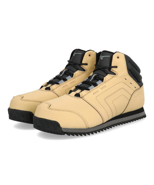 mizuno ミズノ  SCAPE3【防水/滑りにくい/雪道対応/幅広3E】レディースウィンターシューズ スノトレ ハイカット(スノースケープ3) B1GA2503 49 サンド