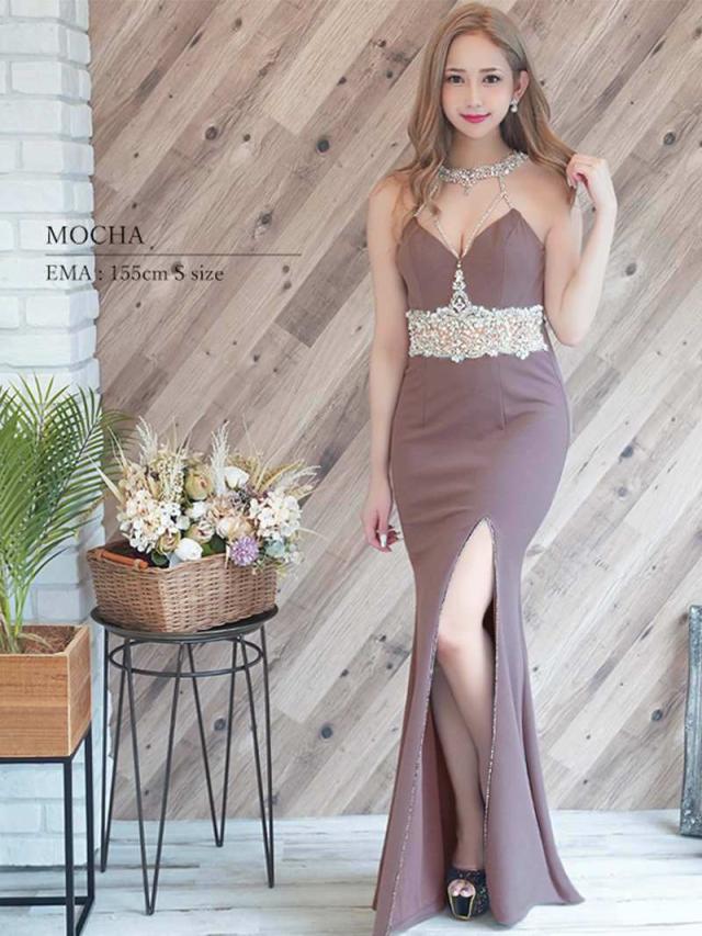 ロングドレス AngelR エンジェルアール AngelR ロング丈 ビジュー