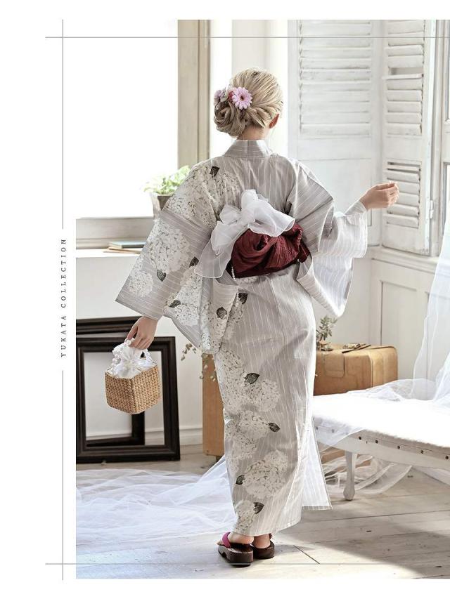 浴衣 セット レディース ゆかた 帯 下駄 キャバ Ryuyu 浴衣 大判花柄