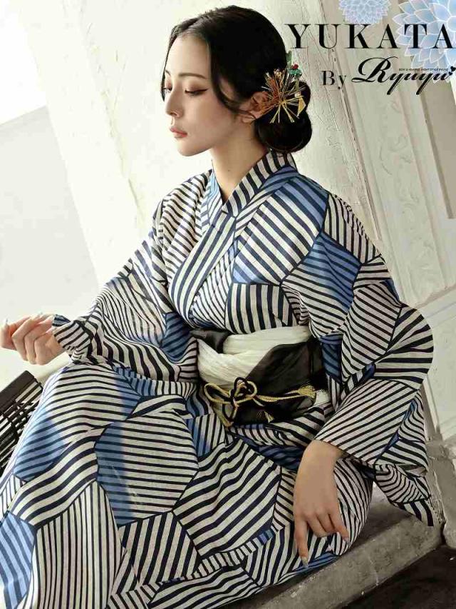 浴衣 セット レディース 浴衣レディース レディース浴衣 ゆかた 帯 下駄 キャバ浴衣 キャバ 夏祭り 花火大会 Ryuyu 青