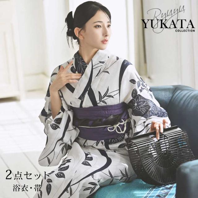浴衣 セット レディース 浴衣レディース レディース浴衣 ゆかた 帯 下駄 キャバ浴衣 キャバ 夏祭り 花火大会 Ryuyu 白