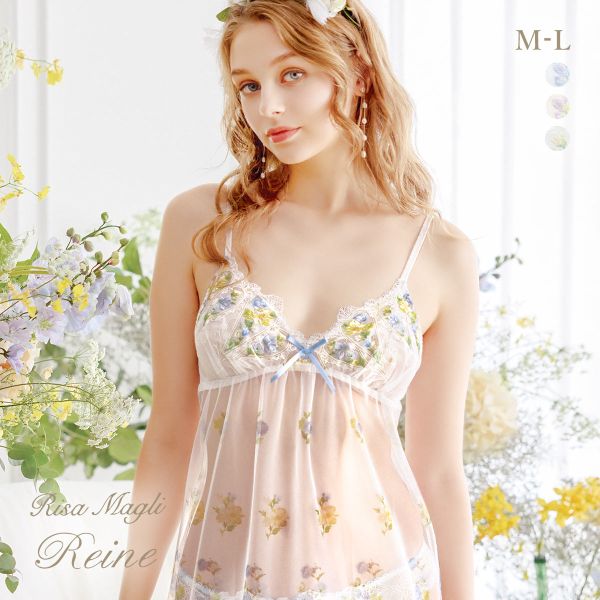 30％OFF【メール便(7)】【送料無料】 リサマリ レーヌ フロリタ スリップ キャミソール ランジェリー Risa Magli Reine