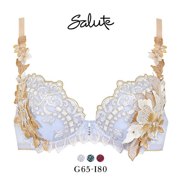 ワコール Wacoal サルート Salute 24SS先行 02G BTJ402 P-UP ブラジャー GHI プッシュアップ 単品 プレステージ 下着 レディース 35%OFF 送料無料