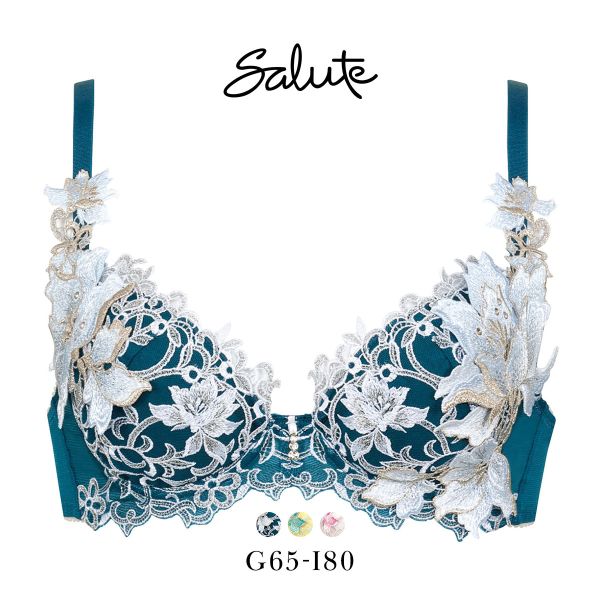 30％OFF【送料無料】 ワコール Wacoal サルート Salute 12G BTJ412 P-UP ブラジャー GHI プッシュアップ 谷間 単品 24AW先行 プレステー