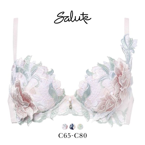 ワコール サルート 22グループ 22G P-UP ブラジャー C プッシュアップ 谷間 Wacoal Salute BTJ422 25AW先行プレステ 下着 レディース 20%OFF 送料無料