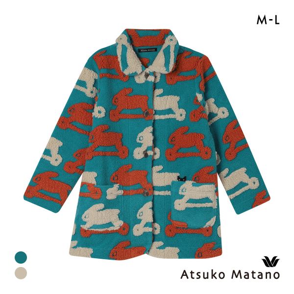 ワコール マタノアツコ ルームウェア ローブ ボアジャガード 羽織り うさぎ Wacoal ATSUKO MATANO 15%OFF 送料無料