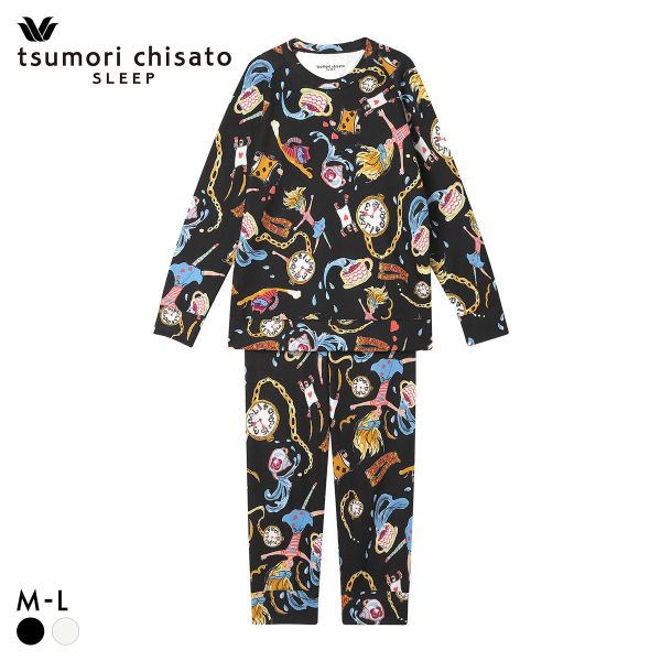 ワコール ツモリチサト スリープ 不思議の国 長袖パジャマ 上下セット ルームウェア レディース Wacoal tsumori chi 15%OFF 送料無料