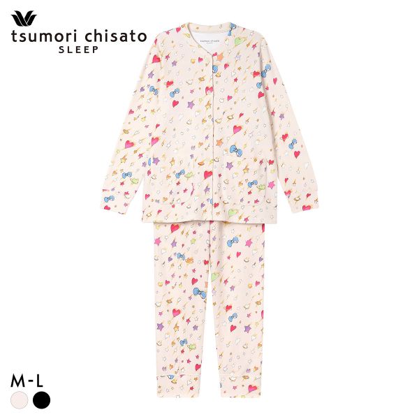 ワコール ツモリチサト スリープ 不思議の国 長袖 シャツパジャマ 上下セット ルームウェア レディース tsumori chi 15%OFF 送料無料