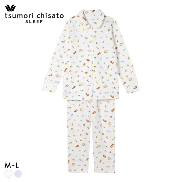 ワコール ツモリチサト スリープ 不思議の国 長袖 シャツパジャマ 上下セット ルームウェア レディース tsumori chi 15%OFF 送料無料