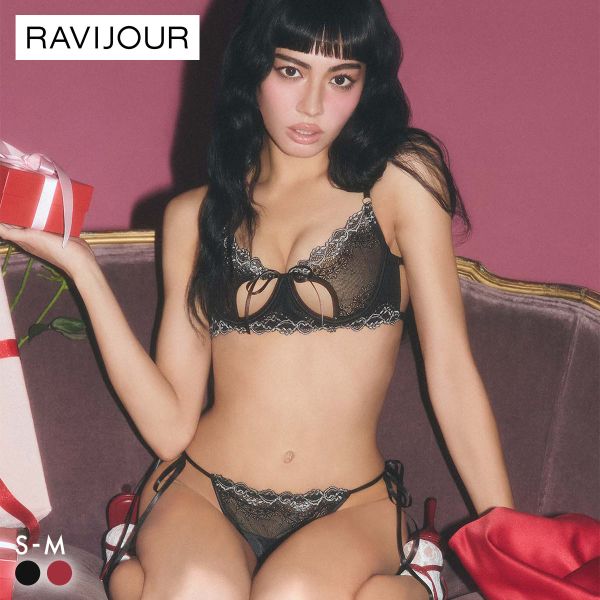 ラヴィジュール アンレースミー ブラ＆Tバック セット ブラショーツ セット Tバックショーツ Gストリング 過激 セクシー ラ 下着 レディース 送料無料