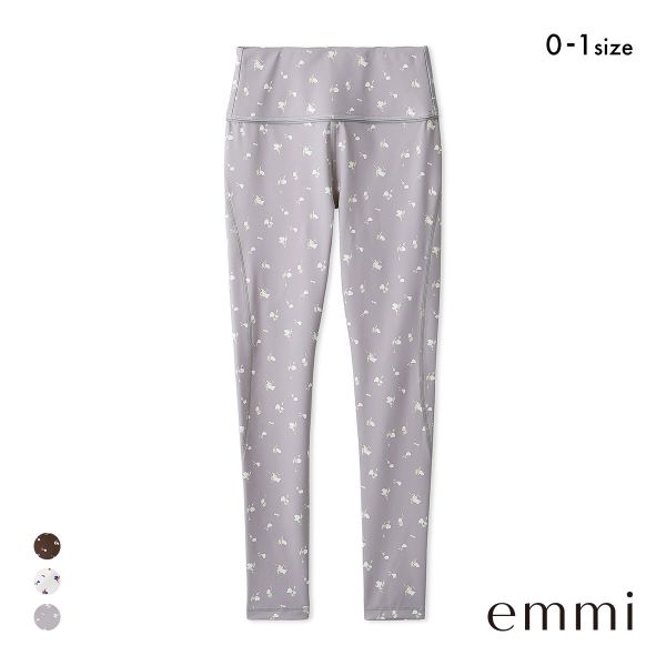 【メール便(30)】【送料無料】 エミ WELLNESS&TRAINING ディフォームフラワーレギンス emmi