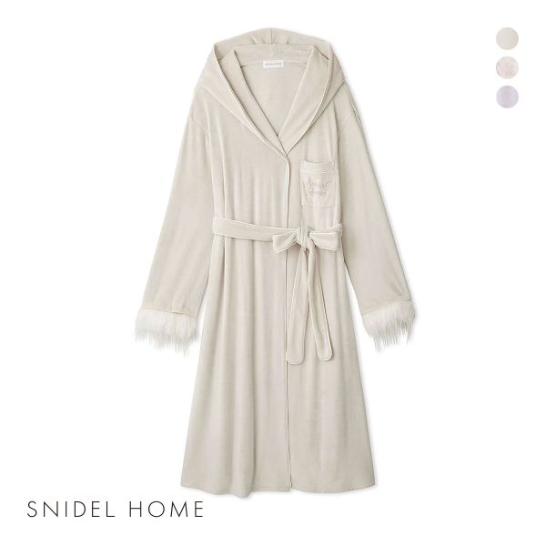 【送料無料】 スナイデルホーム シルキーフリース ファーつきガウン パジャマ ルームウェア SNIDEL HOME SilkyFleeceの通販はau PAY マーケット ...