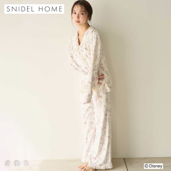 スナイデルホーム The Aristocats 総柄ロングパンツ パジャマ ルームウェア SNIDEL  送料無料