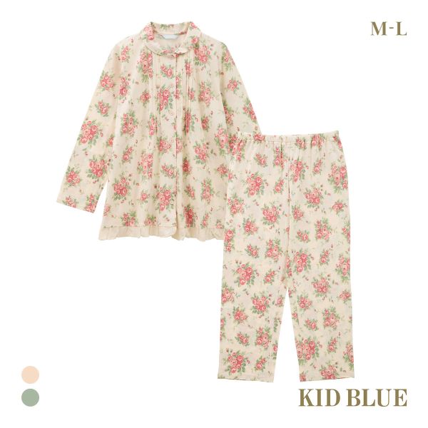 キッドブルー 25オータムローズN ルームウェア 長袖 フルレングス 上下セット パジャマ KID BLUE 送料無料