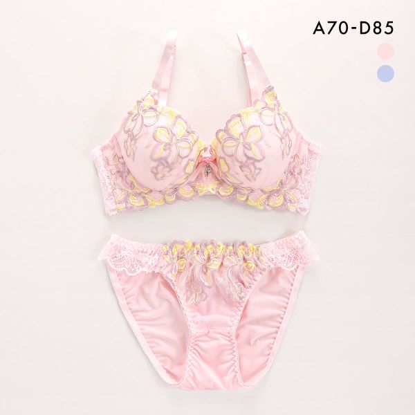 ブラジャー サンエイ 脇高 キュートフラワー刺繍 ブラセット ABCD 脇肉 すっきり 脇寄せ ショーツ セット 美胸 谷間 丸胸 SANEI 下着 レディース 35%OFFの通販はau ...